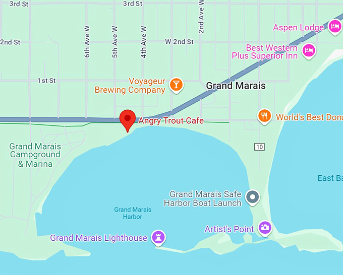 angry trout cafe 10 map