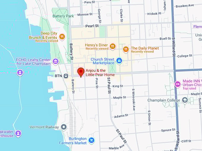 anjou & the little pear home map