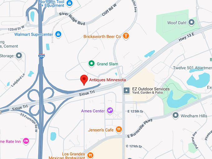 antiques minnesota 10 map