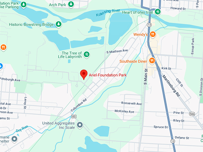 ariel foundation park 10 map