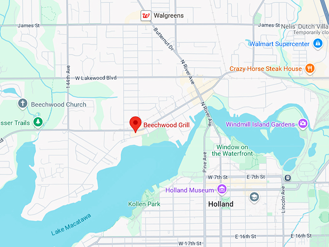 beechwood grill 10 map