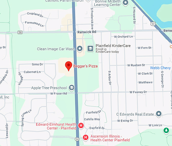 beggar's pizza 10 map