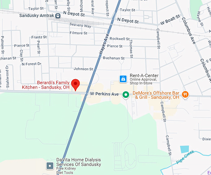 berardi's family kitchen 10 map