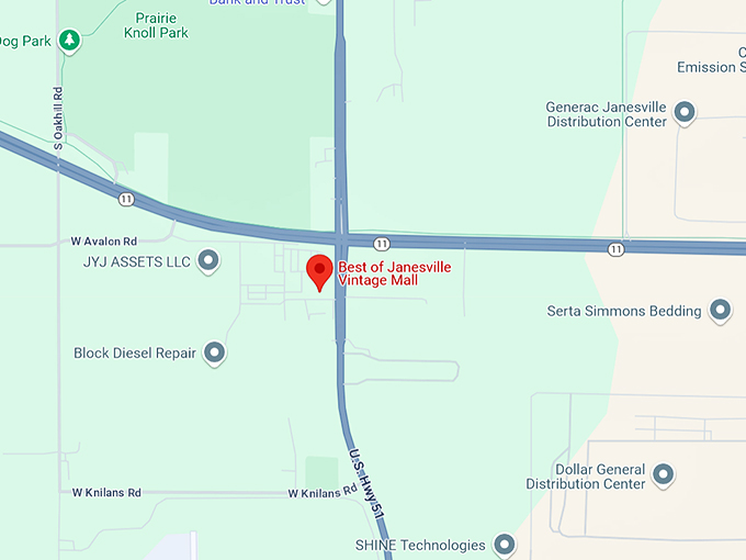 best of janesville vintage mall 10 map