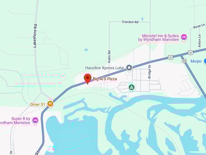 big al's pizza 10 map