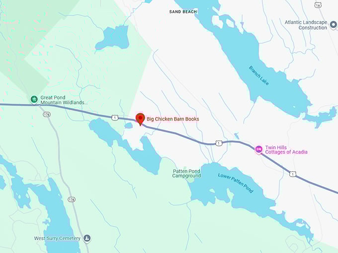 big chicken barn books map