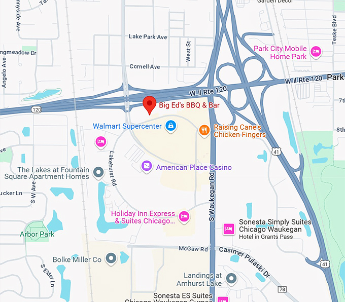 big ed's bbq & bar map