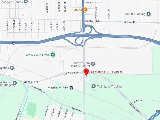 big mama's bbq express 10 map