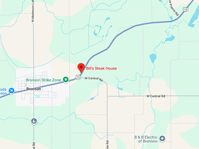 bill's steak house 10 map