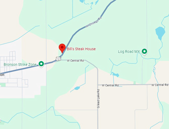 bill's steak house 10 map