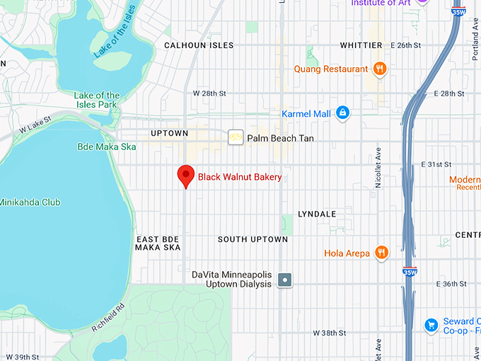 black walnut bakery 10 map