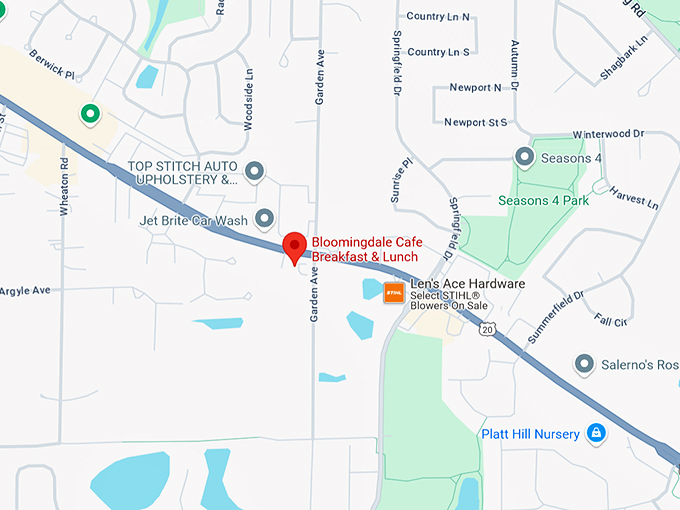 bloomingdale cafe breakfast & lunch 10 map