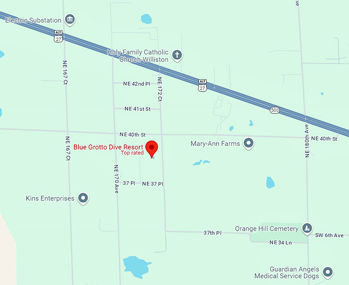 blue grotto dive resort 10 map