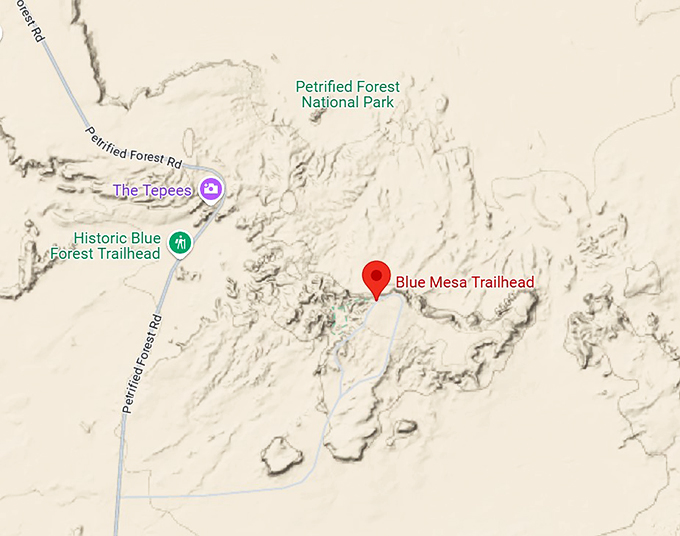 blue mesa trail map