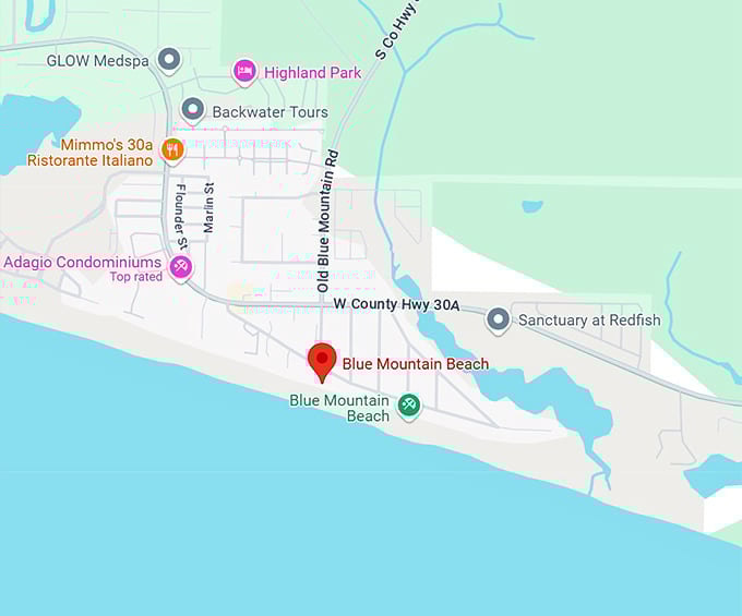 blue mountain beach 10 map