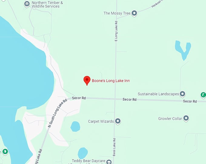 boone's long lake inn 10 map