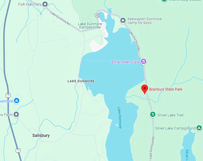 branbury state park 10 map