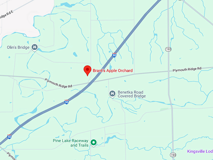 brant's apple orchard 10 map