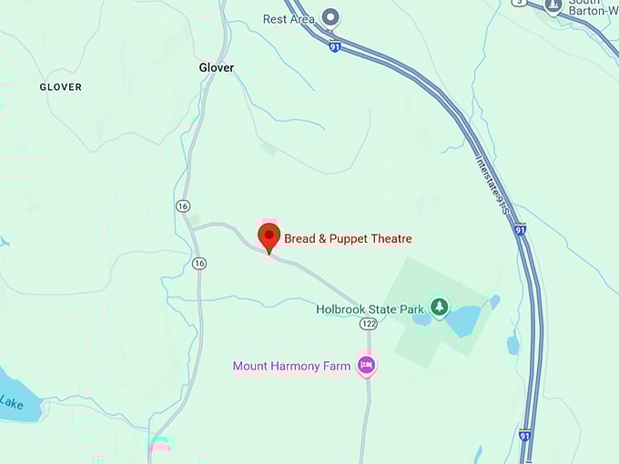 bread & puppet theatre 10 map