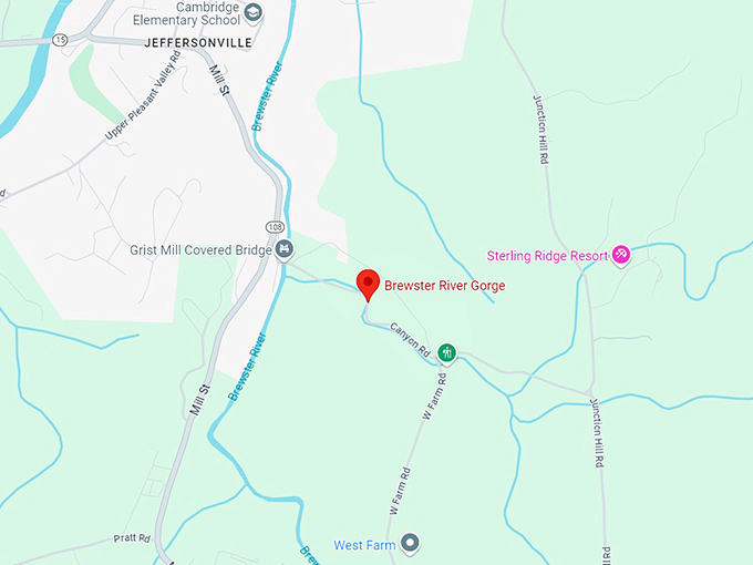 brewster river gorge 10 map