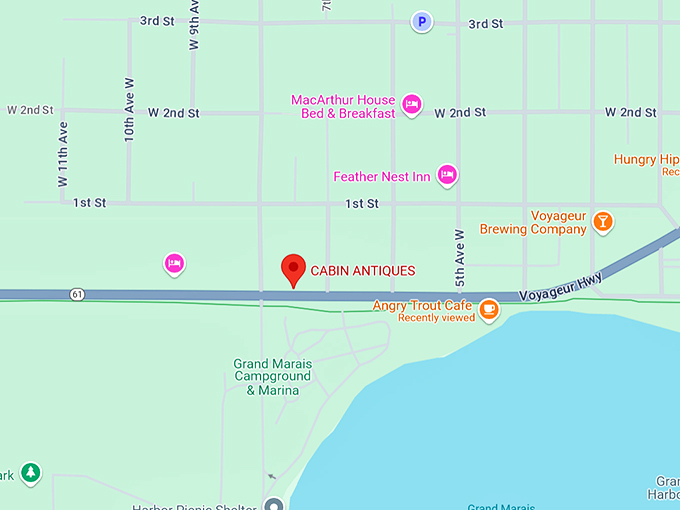 cabin antiques 10 map
