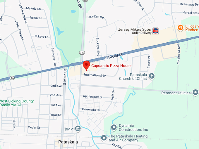 capuano's pizza house map