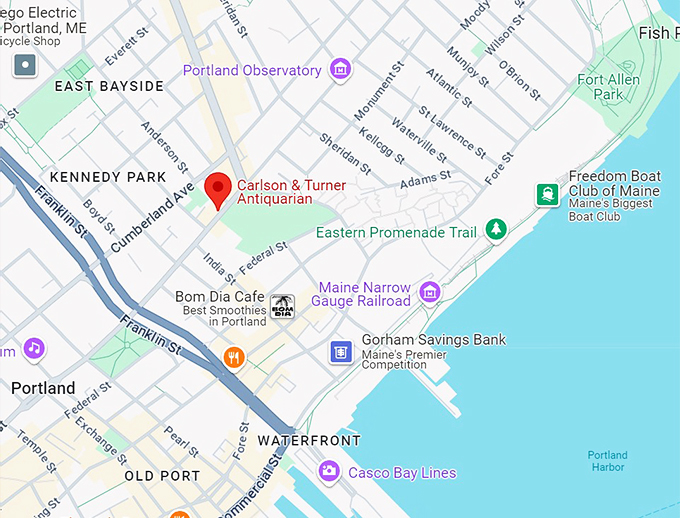 carlson & turner antiquarian map