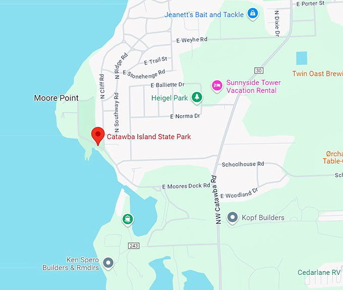 catawba island state park 10 map