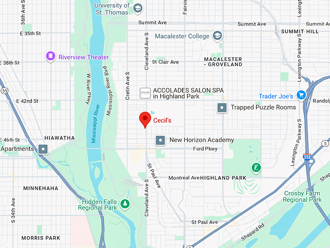 cecil&rsquo;s 10 map