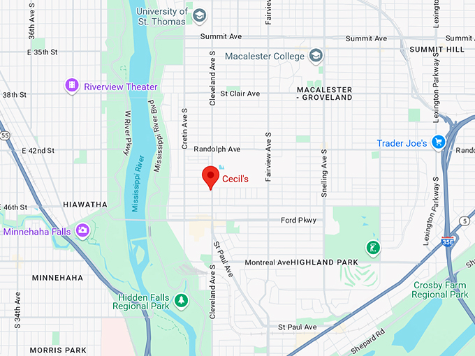 cecil&rsquo;s 10 map