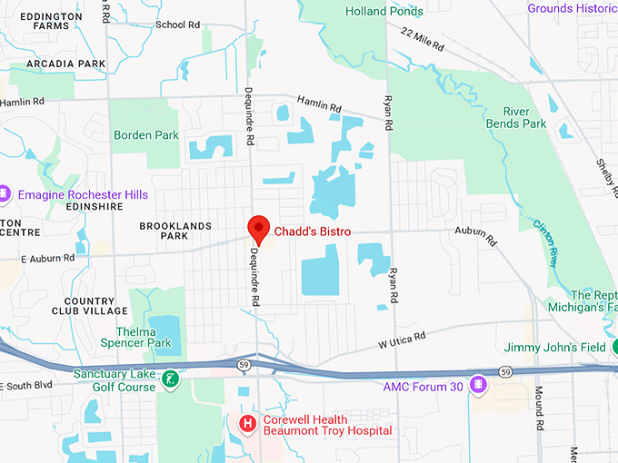 chadd's bistro 10 map