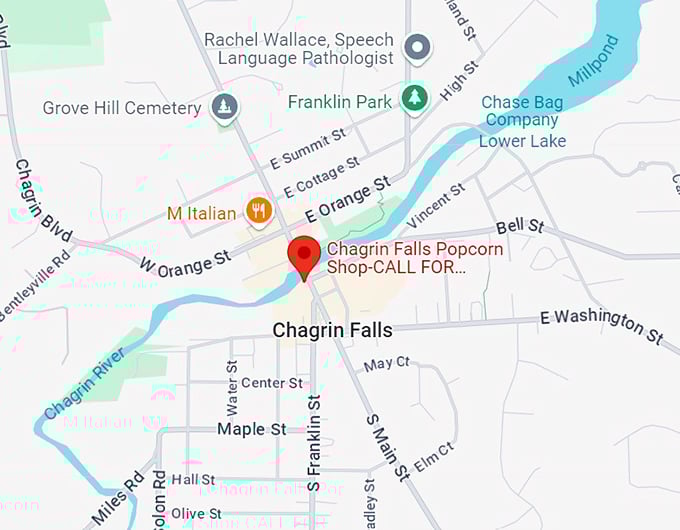 chagrin falls popcorn shop 10 map