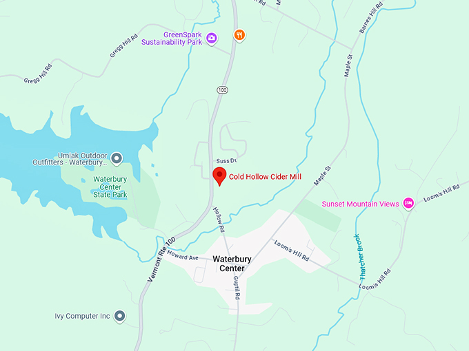 cold hollow cider mill map