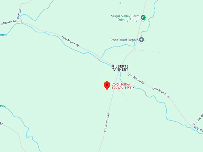 cold hollow sculpture park 10 map