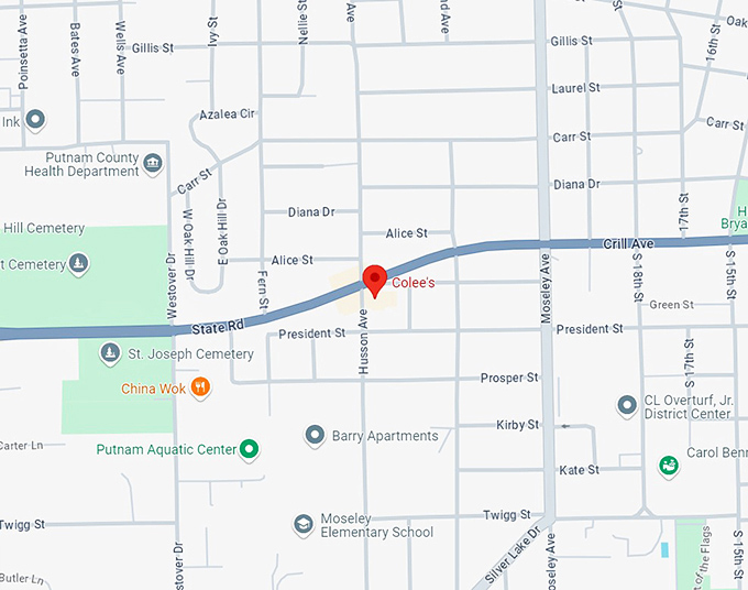 colee&rsquo;s 10 map