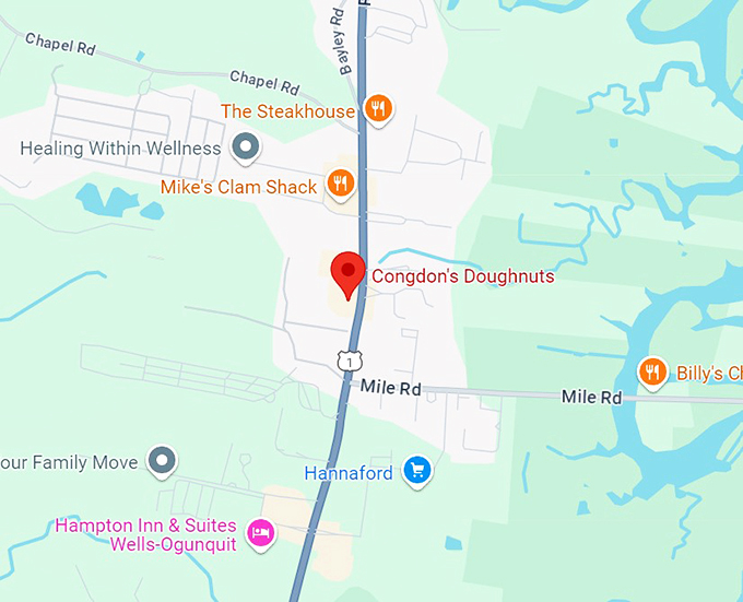 congdon's doughnuts 10 map