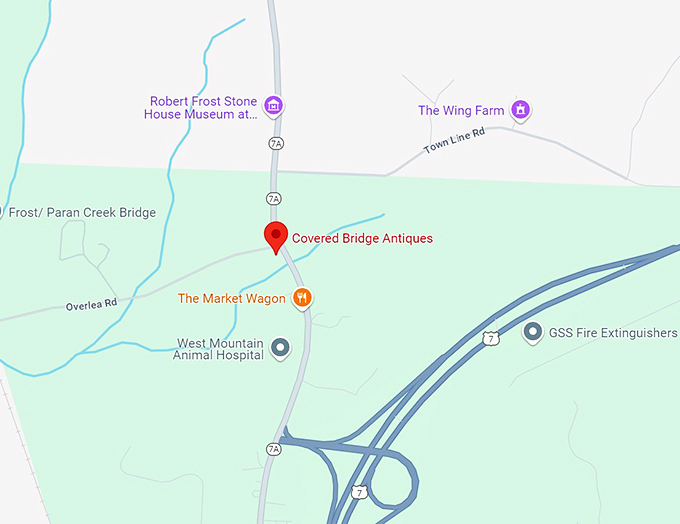 covered bridge antiques 10 map