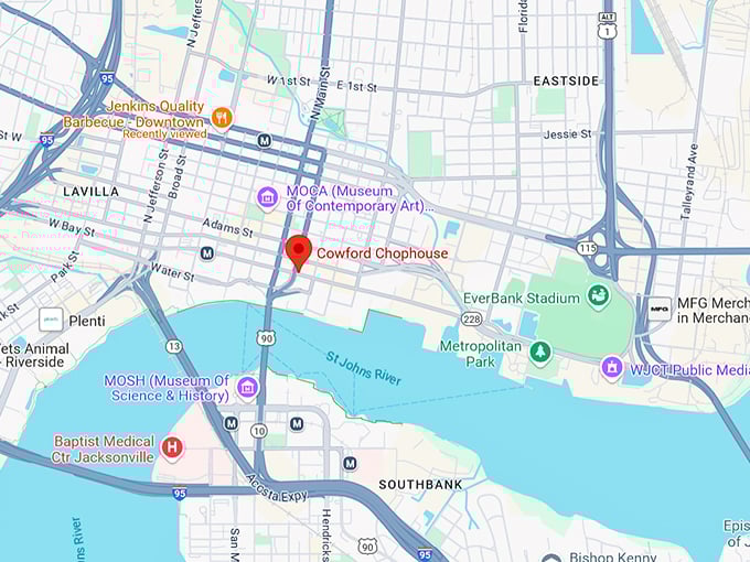 cowford chophouse 10 map