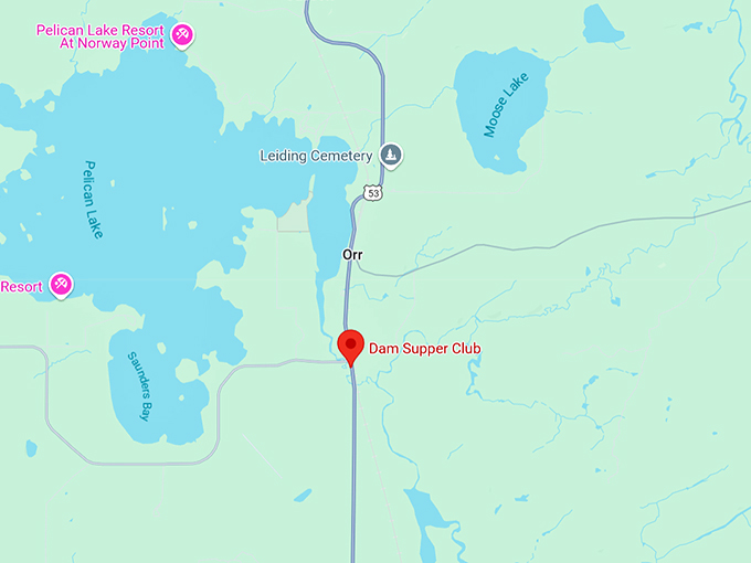 dam supper club 10 map