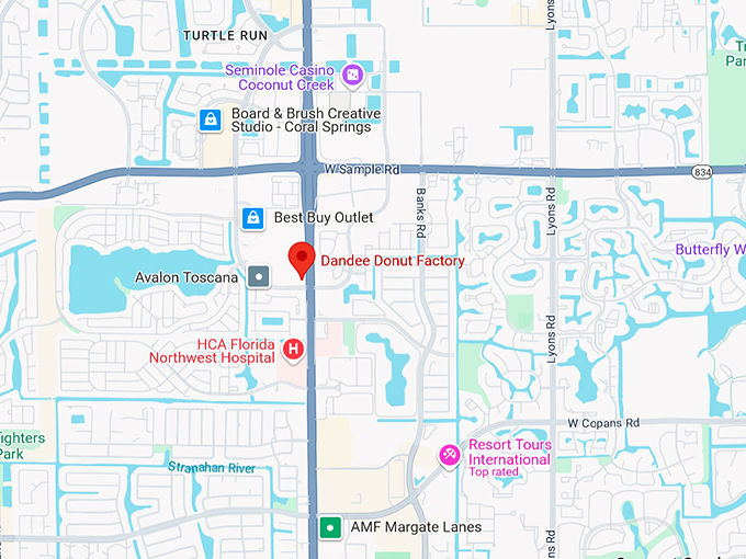 dandee donut factory 10 map