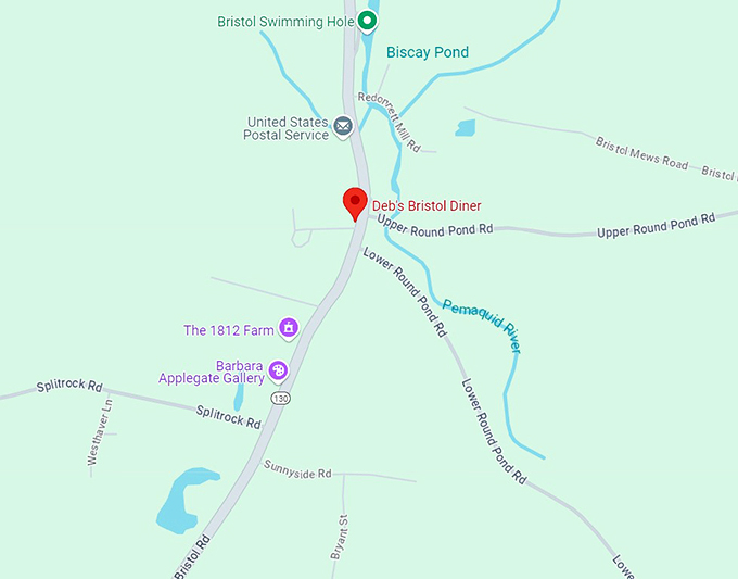 deb&rsquo;s bristol diner map