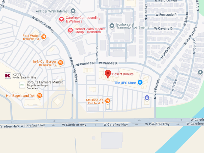 desert donuts map