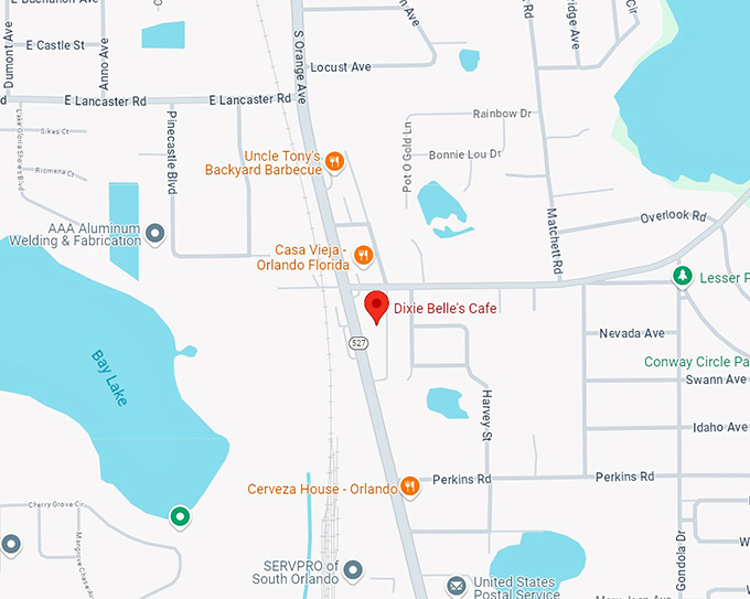 dixie belle's cafe 10 map