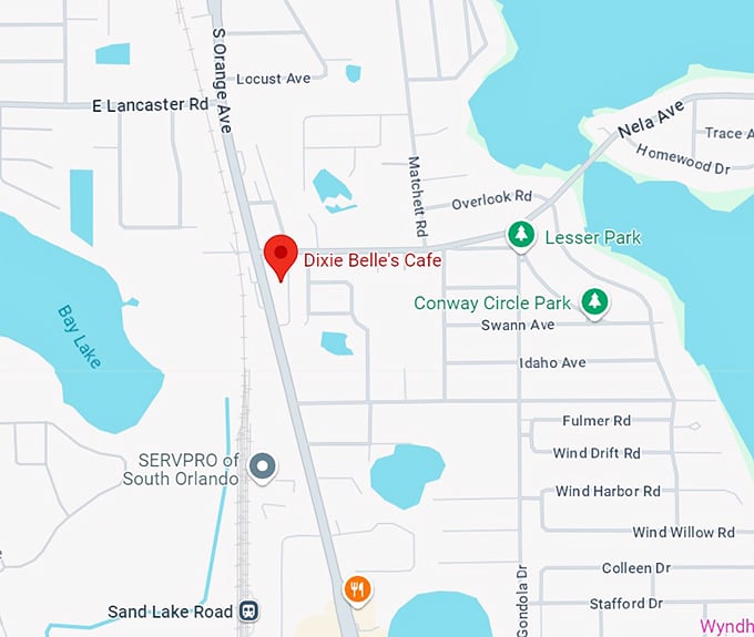 dixie belle's cafe 10 map