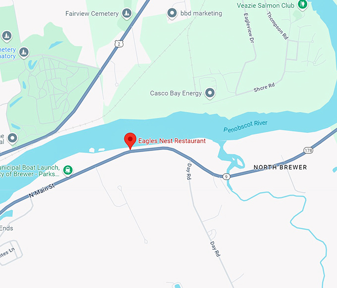 eagles nest restaurant map