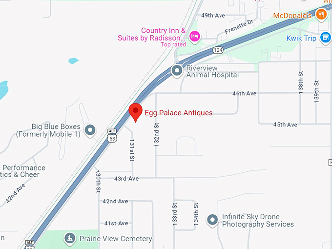 egg palace antiques 10 map