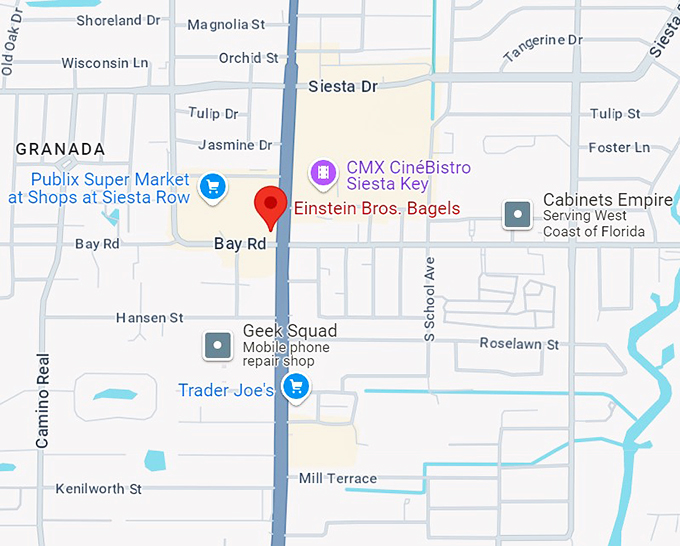 einstein bros. bagels 10 map