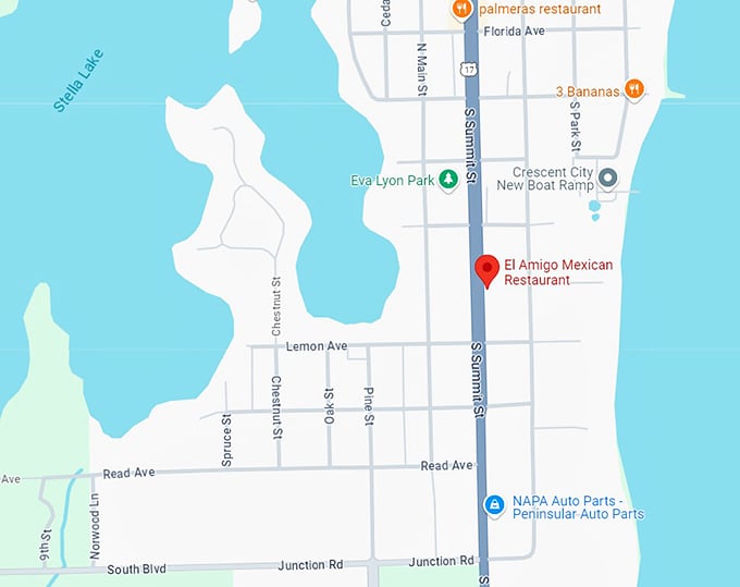 el amigo mexican restaurant 10 map