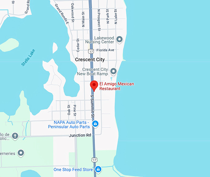 el amigo mexican restaurant 10 map