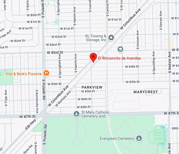 el rinconcito de arandas map